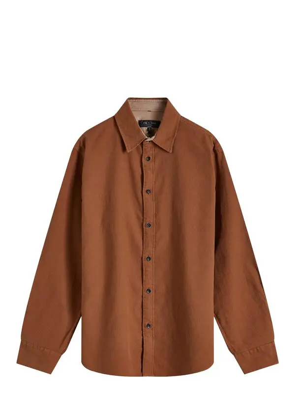 Rag & Bone Finch Corduroy Shirt - Chocolate