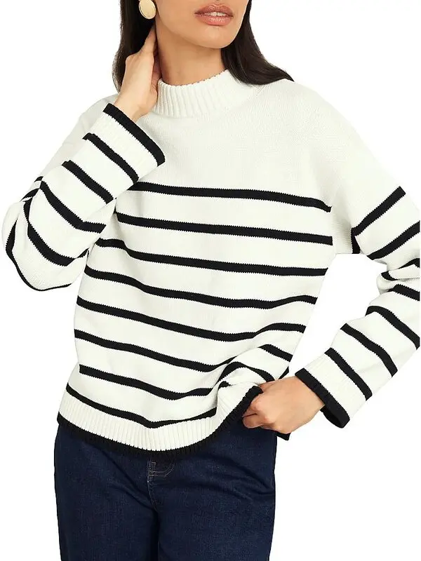 HOBBS LONDON Eastnor Striped Sweater - Ivory Black
