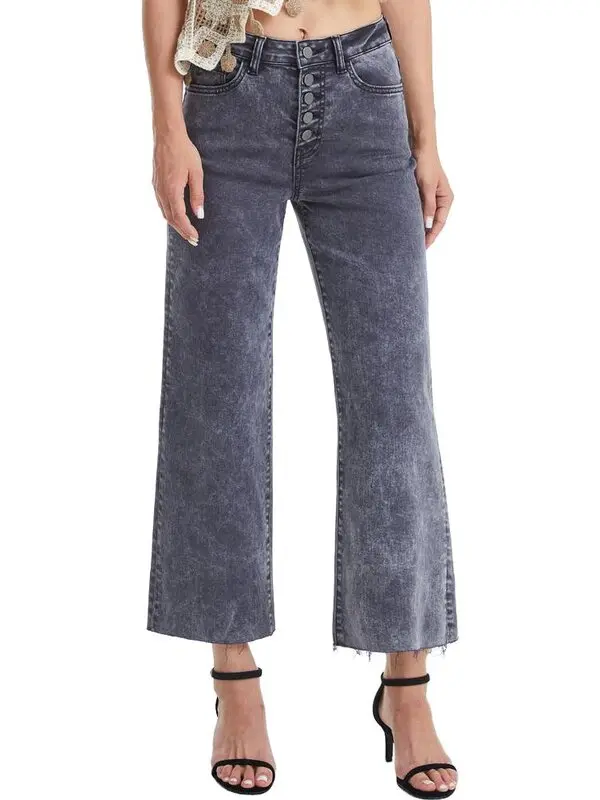 BAYEAS High-rise Wide-leg Jeans - Graphite