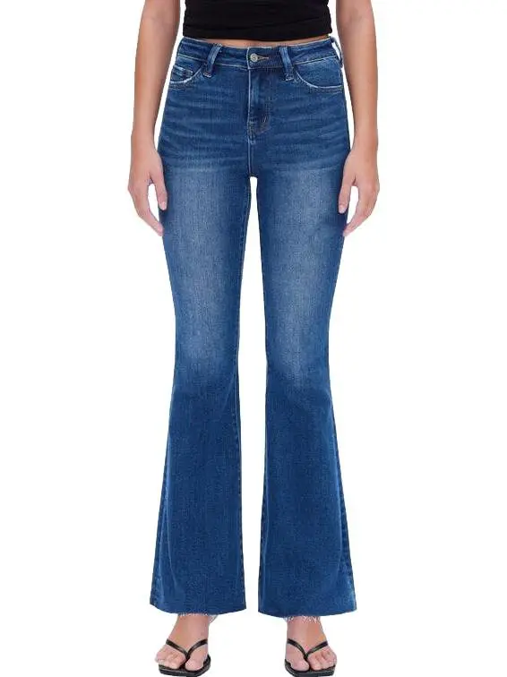 BAYEAS High-waist Flare Jeans - Midnight Thunder