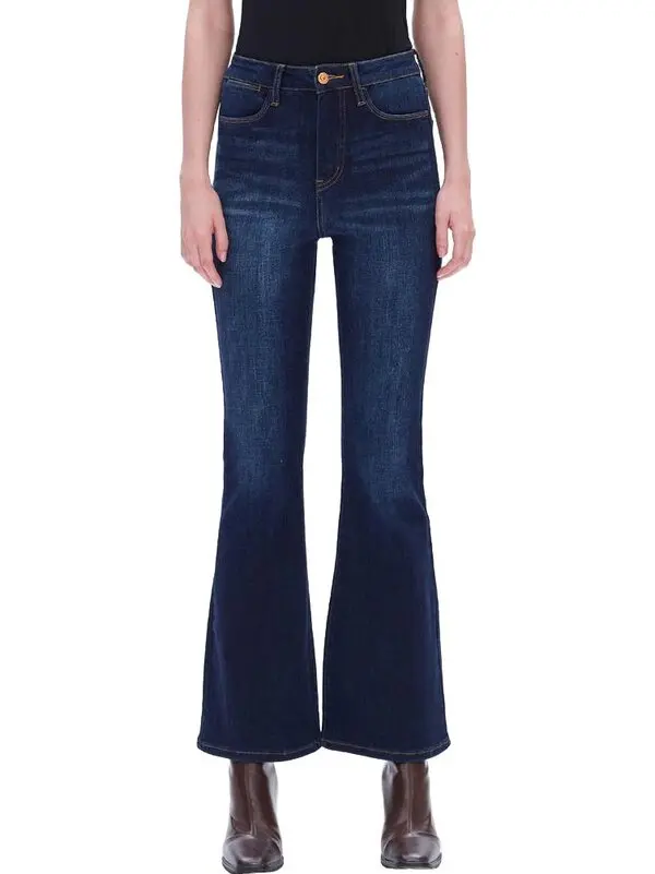 BAYEAS High-rise Flare Jeans - Dark Wash