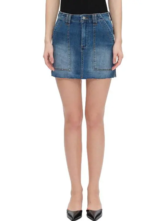 BAYEAS Cutoff Denim Miniskirt - Softy