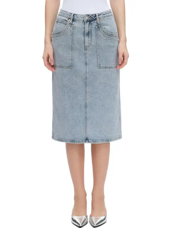 BAYEAS Beth Denim Midi Skirt - Whispy