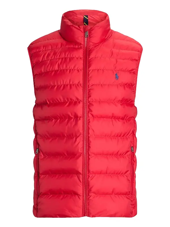 Polo Ralph Lauren Insulated Packable Recycled Polyester Puffer Vest - Rl 2000 Red