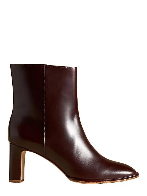 REFORMATION Gillian Ankle Boots - Wine