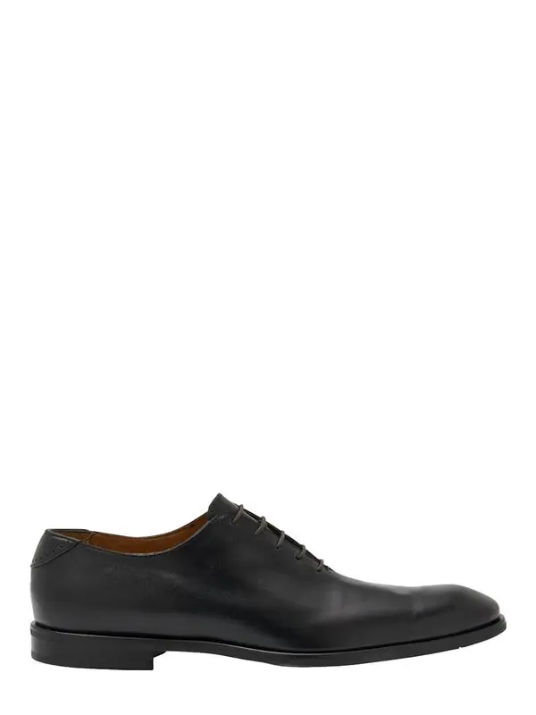 Bergdorf Goodman Calf Leather Oxfords - Black