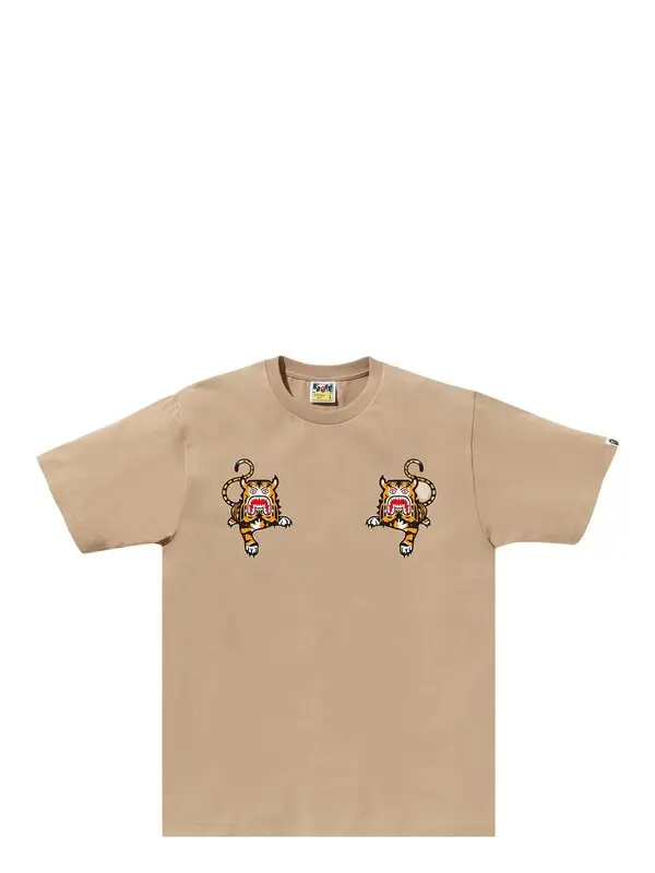 A BATHING APE Tiger Tee 'beige - Tan