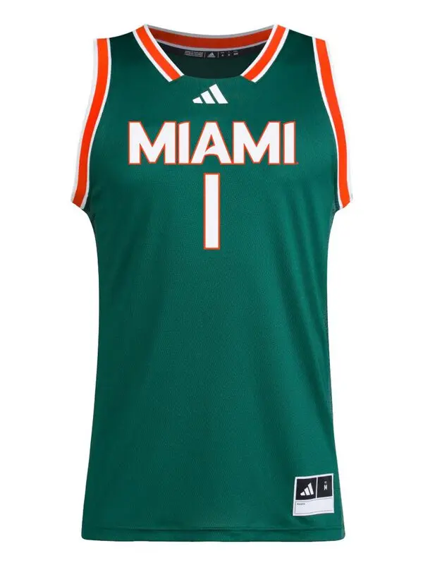 Adidas Miami Swingman Jersey - Dark Green / White