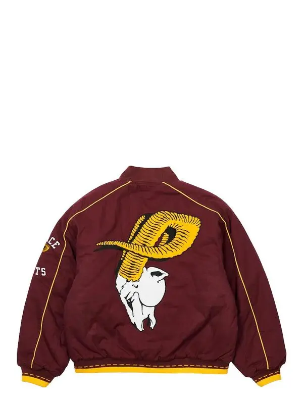 PALACE Varsity Jacket - Burgundy