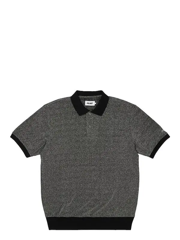 PALACE Lurex Polo Shirt - Silver