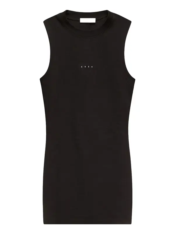 AREA Handprint Mini Dress - Black