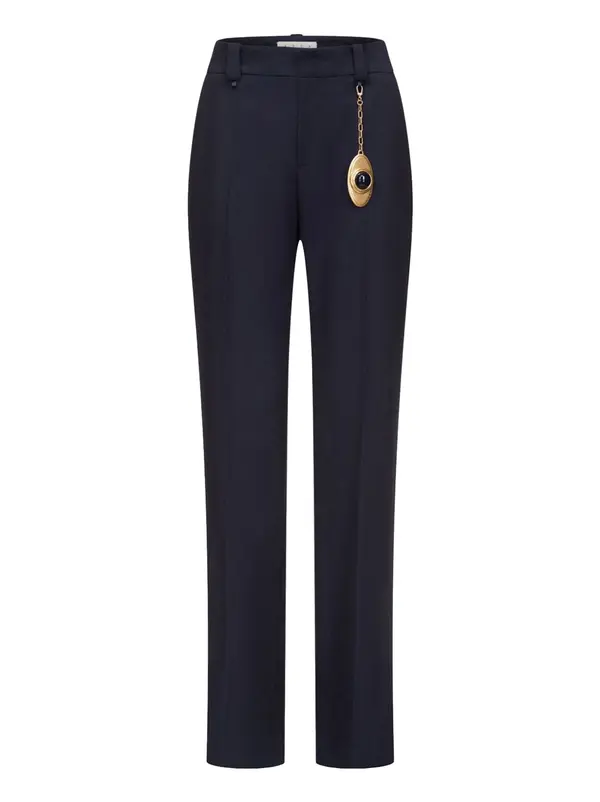 AREA Chain Plate Straight-leg Trousers - Blue