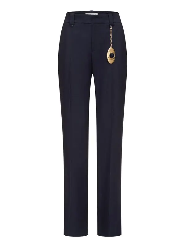 AREA Chain Plate Straight-leg Trousers - Blue