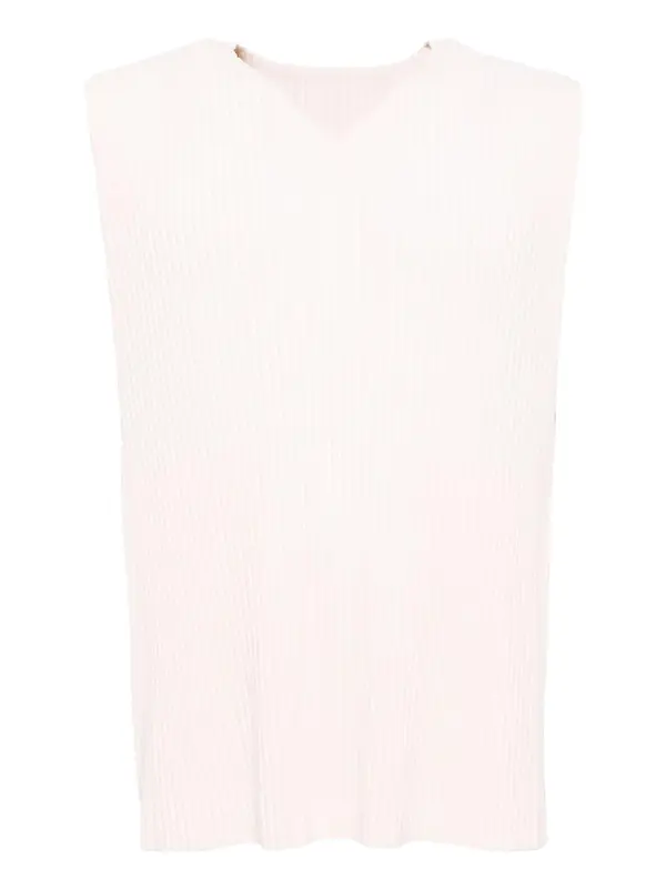 Issey Miyake August Pleated Tank Top - Pink