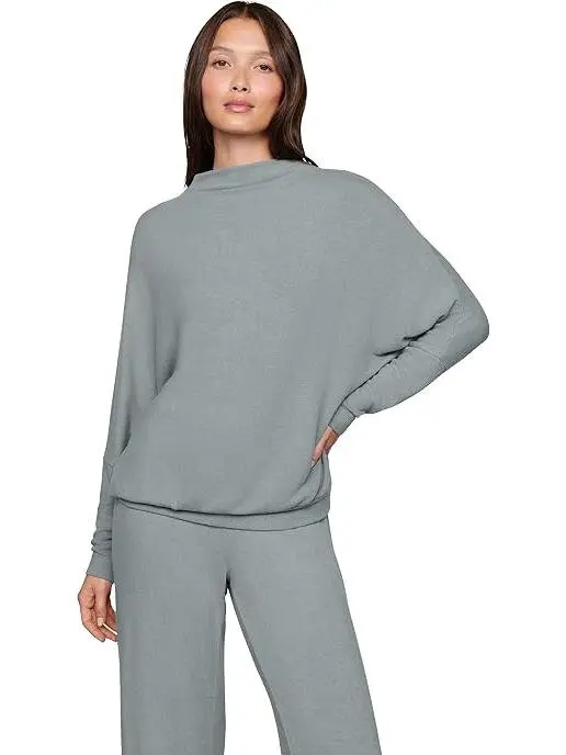 Eberjey Cozy Time Mockneck Pullover - Gray