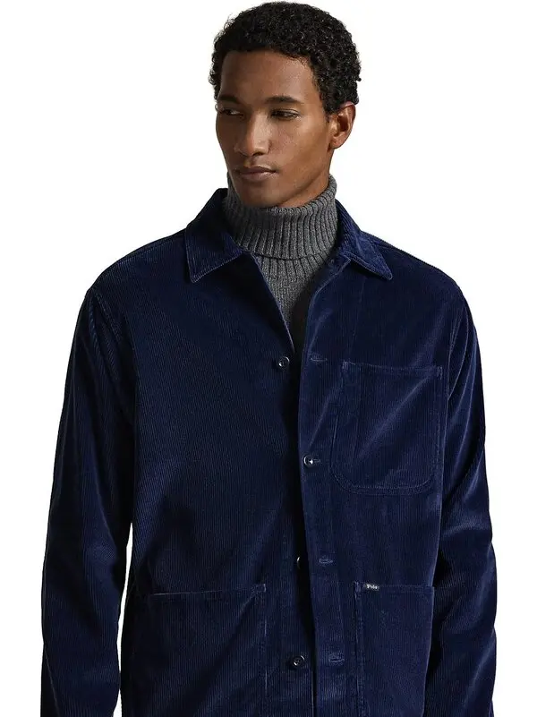 Ralph Lauren Corduroy Utility Overshirt - Newport Navy