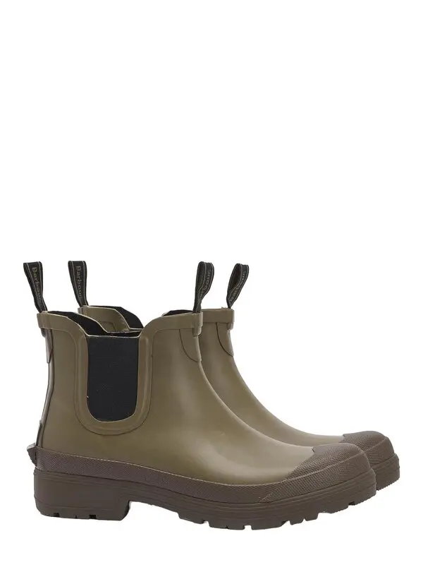 Barbour Storm Waterproof Chelsea Rain Boots - Olive Green/olive