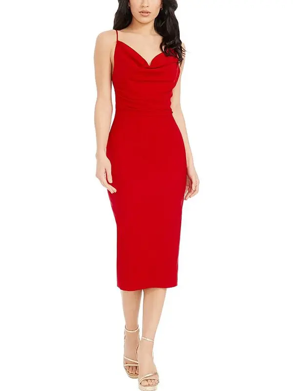 Dress The Population Nikki Midi Dress - Rouge