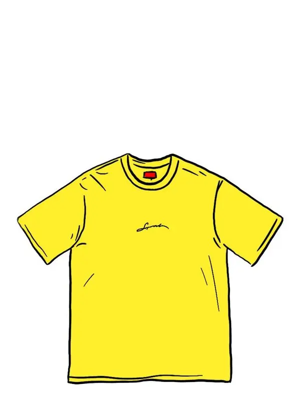 Supreme Signature Short Sleeve Top - Yellow