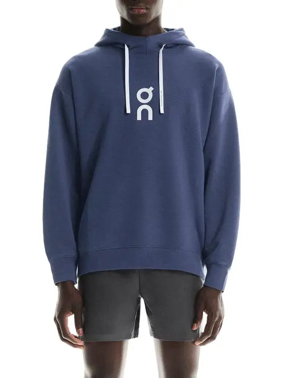 On Club Oversize Organic Cotton Blend Hoodie - Acai