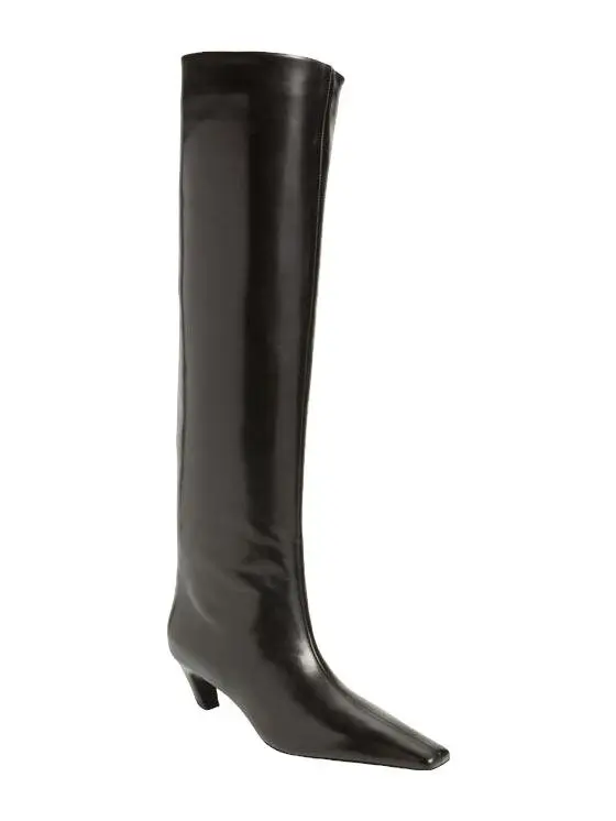 Khaite Davis Knee High Boots - Black