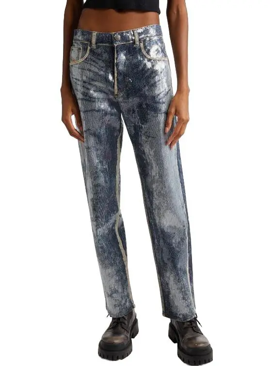 DIESEL® D-ark Sequin Bootcut Jeans - Denim