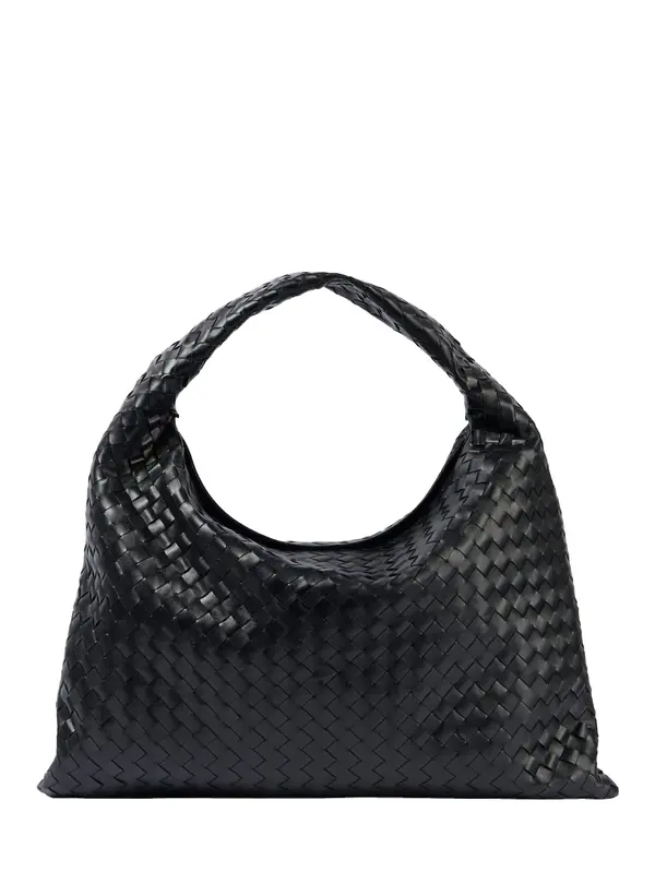 Bottega Veneta Intrecciato Leather Large Tote Bag - Black