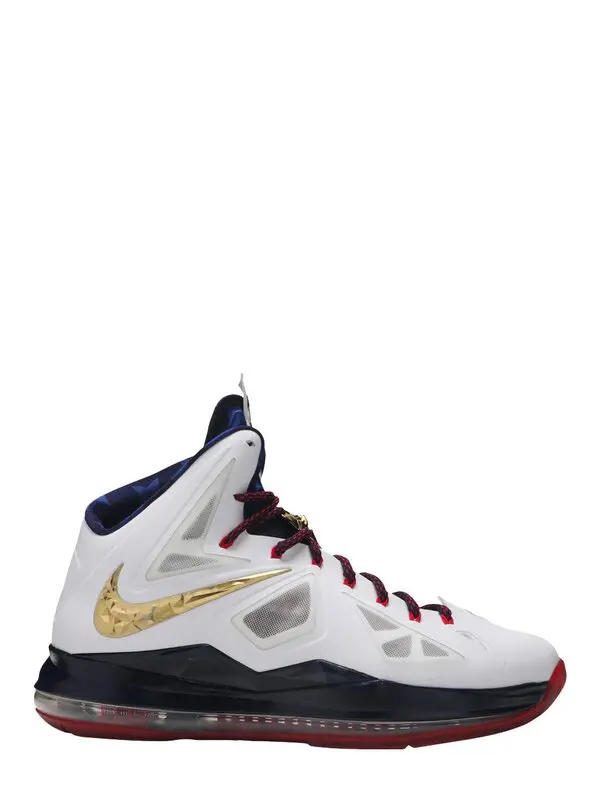 Nike Lebron 10+ Sport Pack 'gold Medal' Sneakers - White