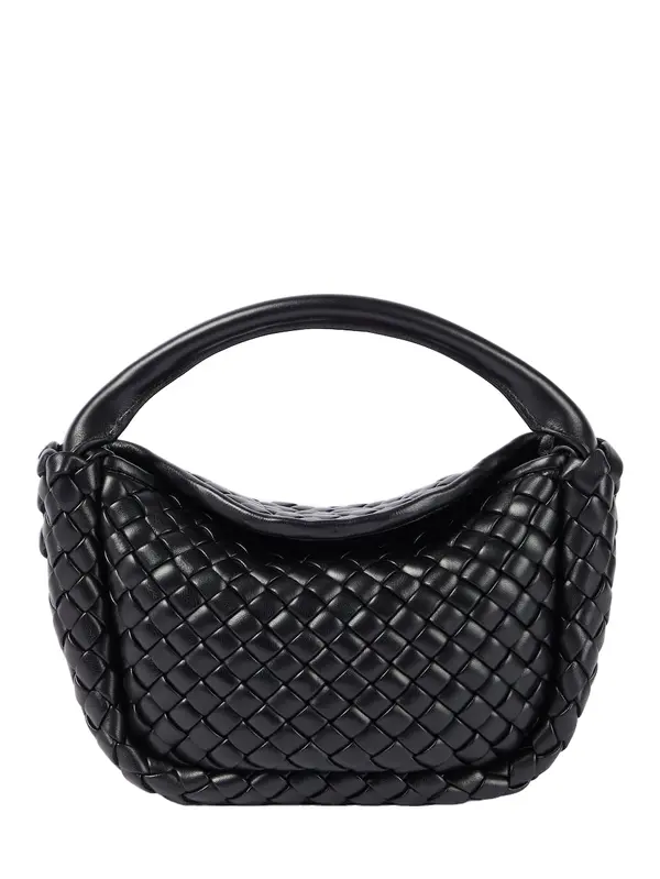 Bottega Veneta Cobble Small Intrecciato Leather Tote - Black