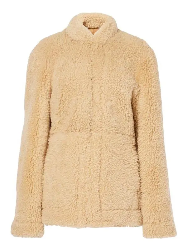 TOTEME Shearling Jacket - Beige