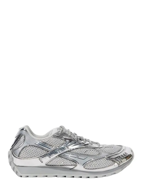 Bottega Veneta Orbit Metallic-effect Sneakers - Silver