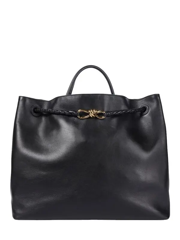 Bottega Veneta Andiamo Large Leather Tote Bag - Black
