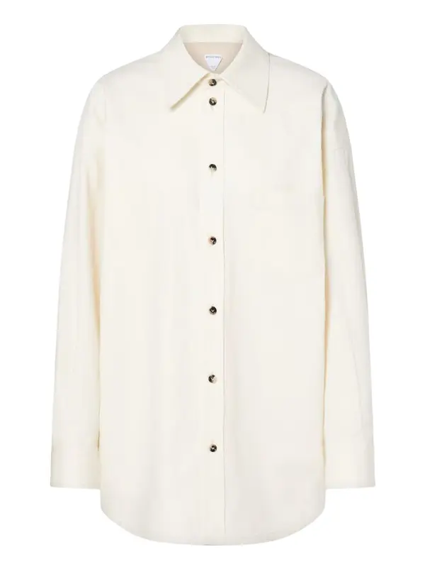 Bottega Veneta Linen And Cotton Shirt - White