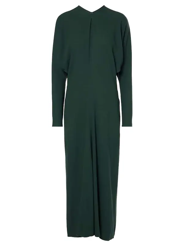 Victoria Beckham Draped Midi Dress - Green