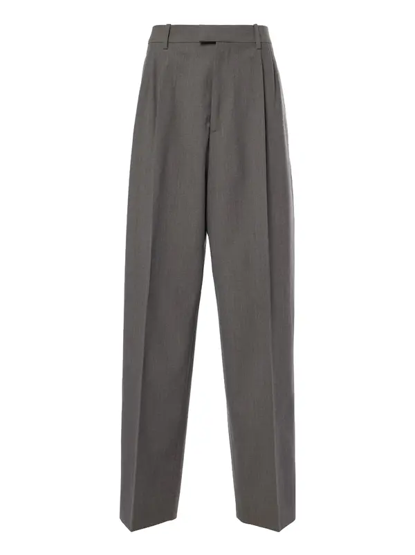 Bottega Veneta Mid-rise Straight Pants - Grey