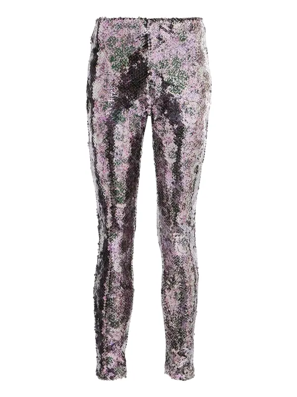 Isabel Marant Bella Sequined Leggings - Silver
