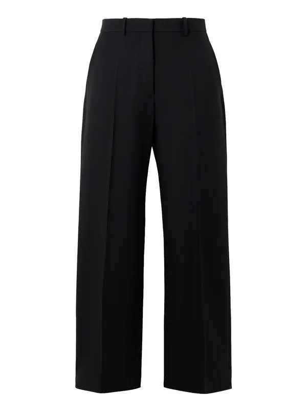 THE ROW Albereta Straight-leg Trousers - Black