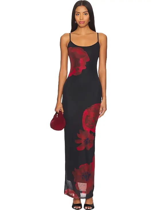 Superdown Jobelle Maxi Dress - Black Multi