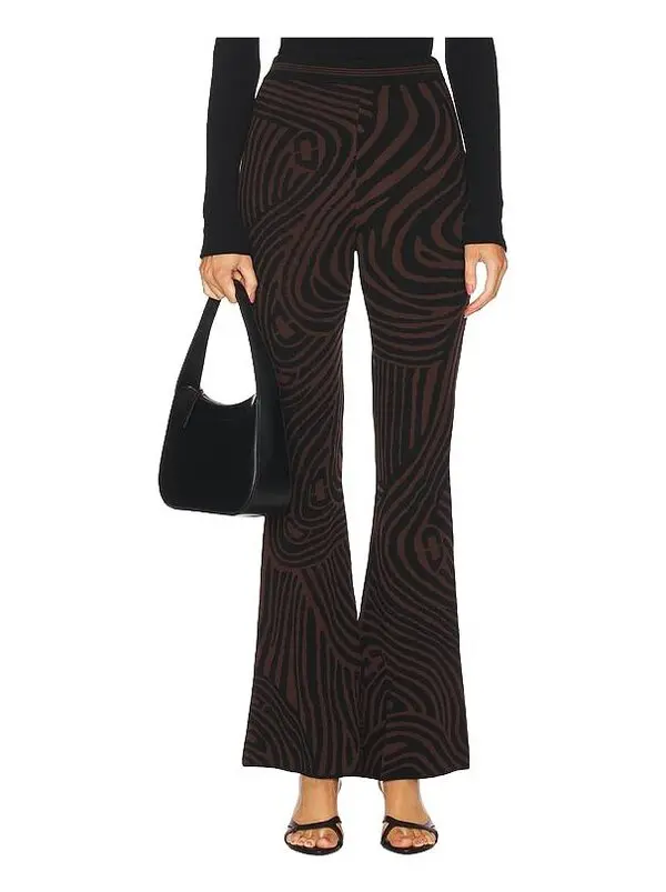 Diane Von Furstenberg Wynn Pants - Floating Curve Black