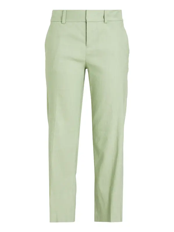 Alice + Olivia Janis Cropped Kick-flare Pants - Light Green
