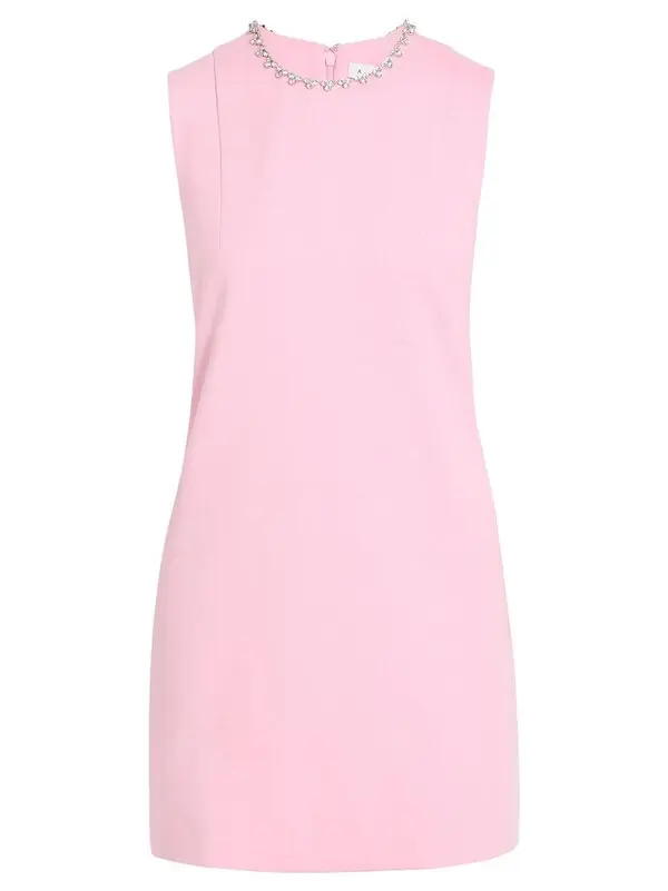 AREA Crystal-embellished Cutout Mini Dress - Baby Pink
