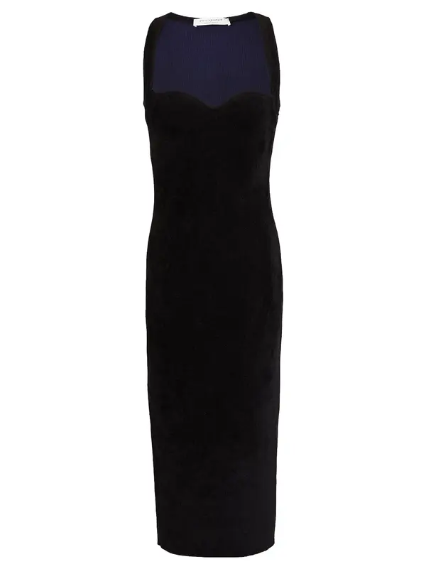 Philosophy Di Lorenzo Serafini Chenille Midi Dress - Black
