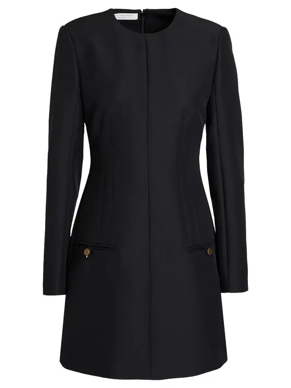 Philosophy Di Lorenzo Serafini Grain De Poudre Mini Dress - Black