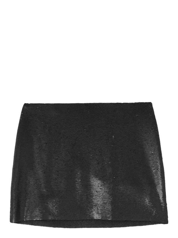 Gauge81 Kailua Sequined Tulle Mini Skirt - Black