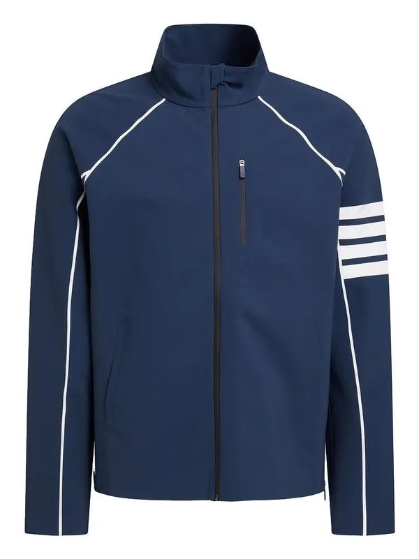 Thom Browne Striped Stretch Track Jacket - Navy