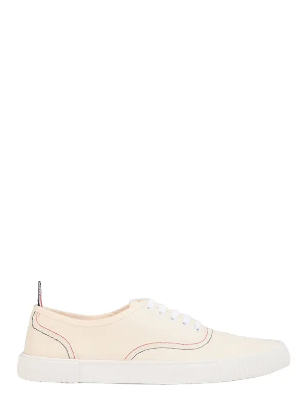 Thom Browne Canvas Sneakers - Ecru
