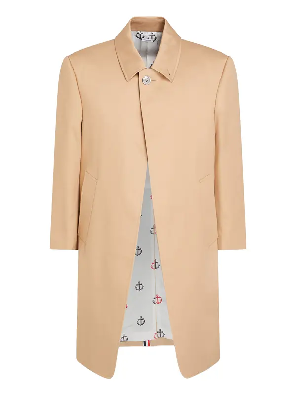 Thom Browne Cotton-twill Coat - Sand