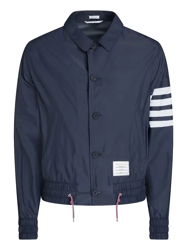 Thom Browne Striped Shell Jacket - Navy