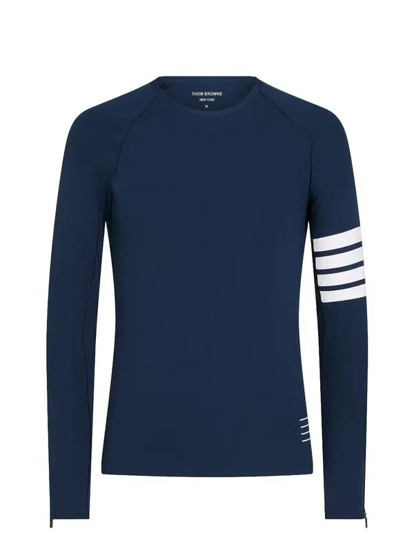 Thom Browne Striped Stretch T-shirt - Midnight Blue