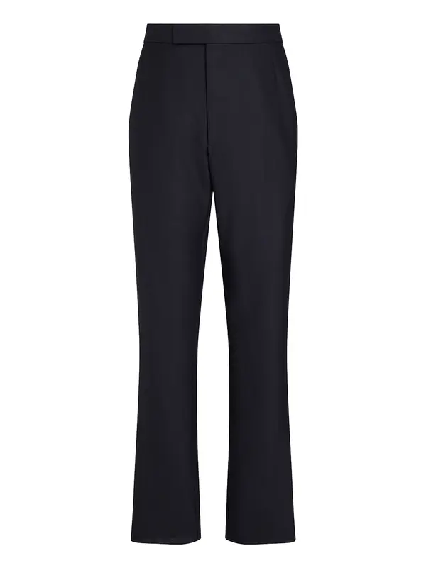 Thom Browne Striped Wool Trousers - Navy